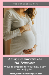 4 Ways to Survive the Fourth Trimester - The Homemaking Wife